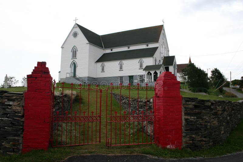 Country Church stock image. Image of gates, church, town - 9058933