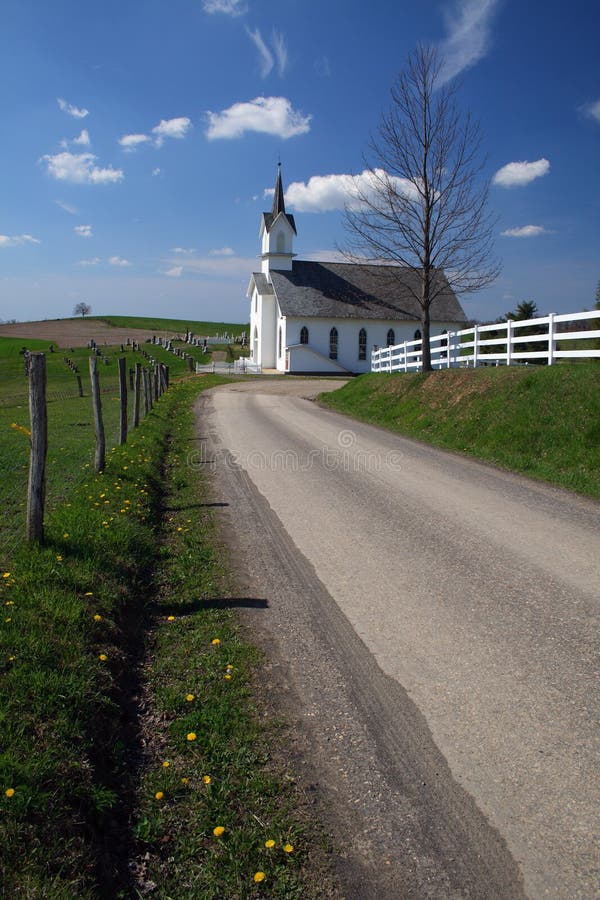 Country church stock image. Image of pray, funeral, county - 9233171