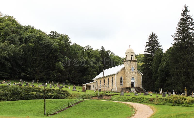 Country Church stock photo. Image of house, worship, graveyard - 44616568