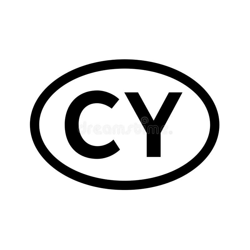 Country Code Vehicle Registration Cyprus Stock Illustration ...