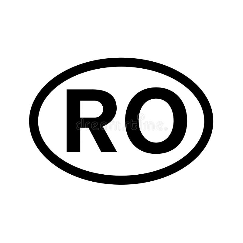 Country Code Vehicle Registration Romania Stock Illustration ...