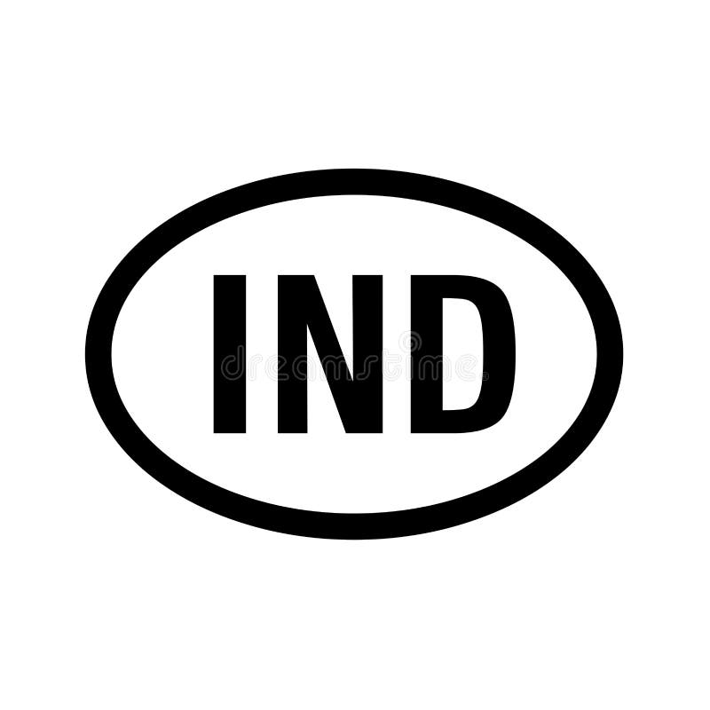 Country Code Vehicle Registration India Stock Illustration ...