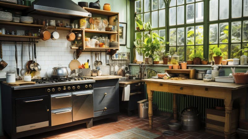 Country Comforts. the Welcoming Warmth of a Rural Kitchen Stock ...