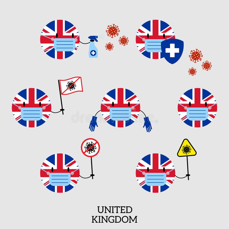Set of United Kingdom, UK Country Balls Icons Stock Vector ...