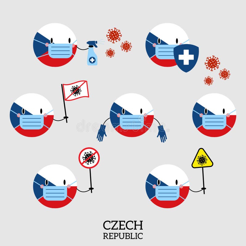 Set of Czech Republic Country Balls Icons Stock Vector - Illustration ...
