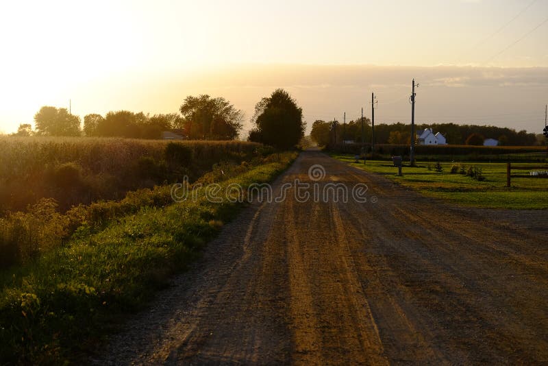 Country dirt road in fall stock photo. Image of ready - 60740316