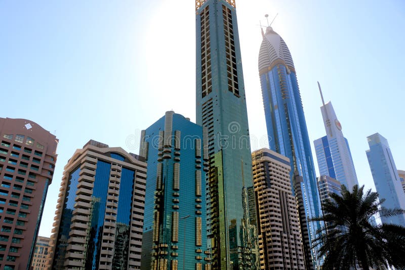 View of Skyscraper Building at Dubai UAE Editorial Photo - Image of ...