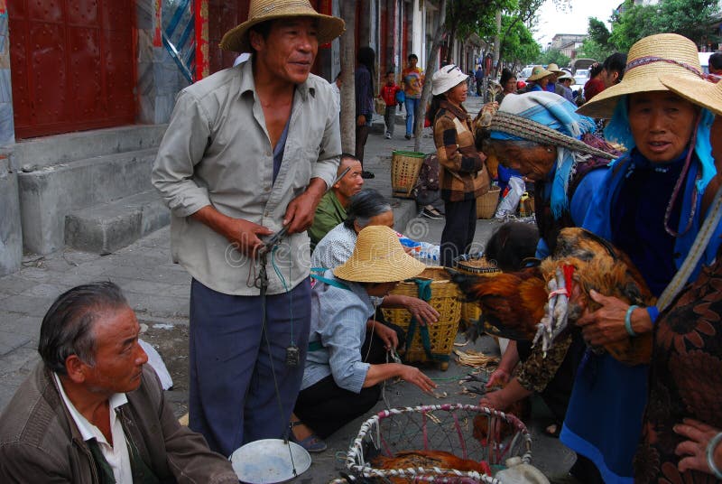 Country Fair in Southwest China Editorial Photo - Image of seller ...