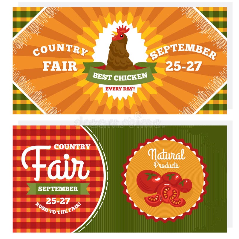 Set of Country Fair Objects Stock Vector - Illustration of poster ... Set of Country Fair Objects Stock Vector - Illustration of poster ...