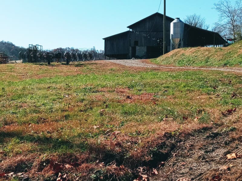 Country farm barn stock photo. Image of landscape, prairie - 209448380