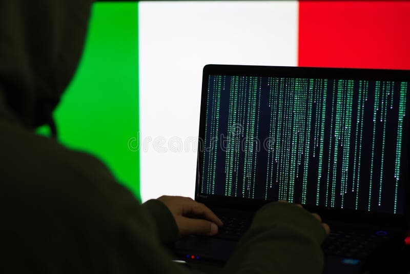 Country Flags and Cyber Attack Concept Stock Image - Image of coding ...