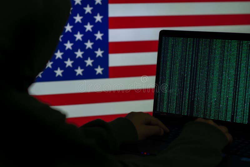 Country Flags and Cyber Attack Concept Stock Image - Image of coding ...