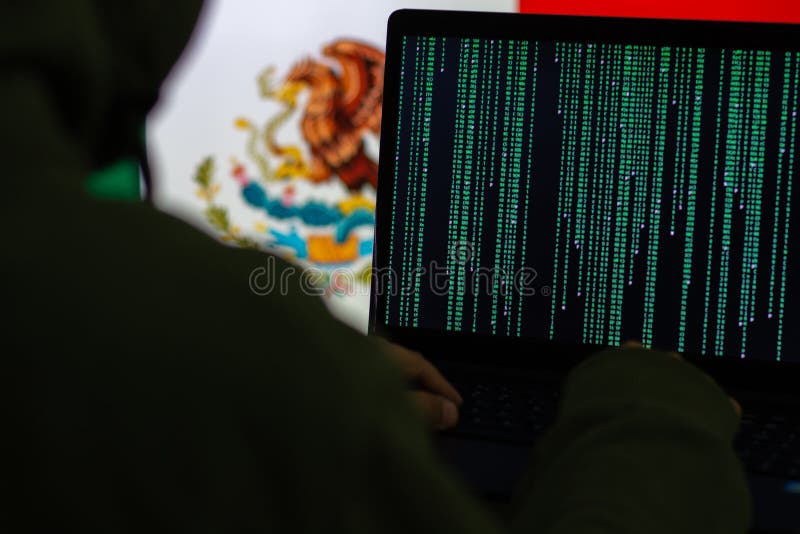 Country Flags and Cyber Attack Concept Stock Photo - Image of mexican ...