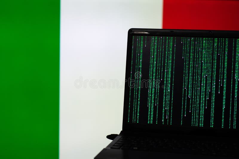 Country Flags and Cyber Attack Consept Stock Image - Image of internet ...