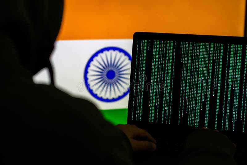 Country Flags and Cyber Attack Consept Stock Image - Image of privacy ...