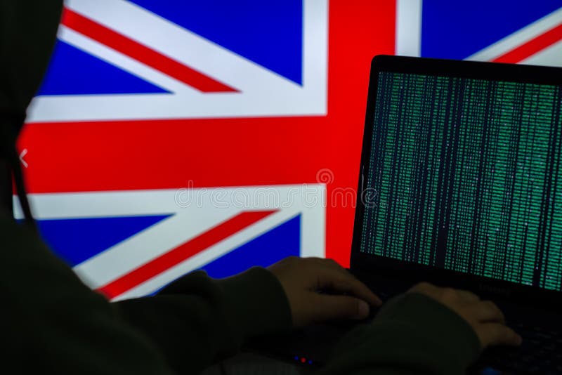 Country Flags and Cyber Attack Concept Stock Image - Image of computer ...