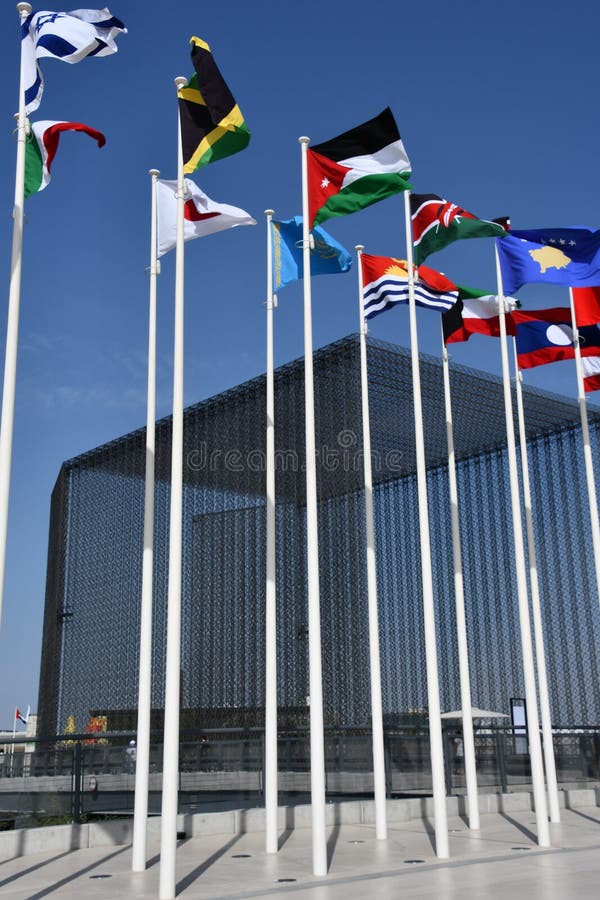 Country Flags at Expo 2020 in Dubai, UAE Editorial Stock Image - Image ...