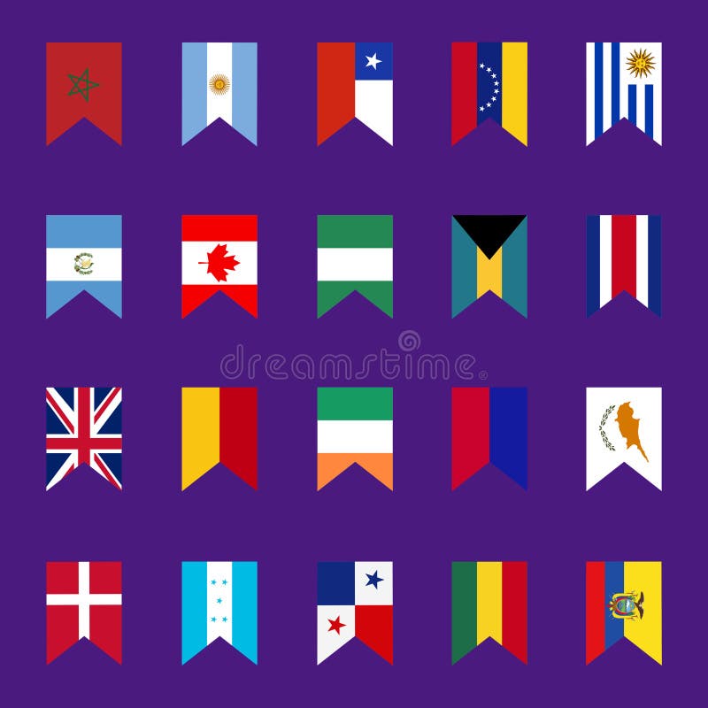 Country flags stock vector. Illustration of design, haiti - 312741956