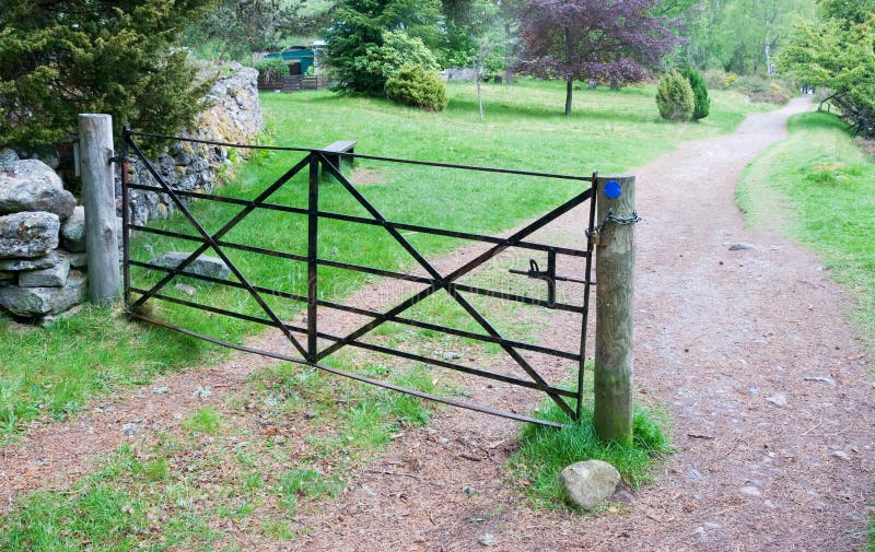 Country Gate stock photo. Image of outside, side, leaf - 10797462
