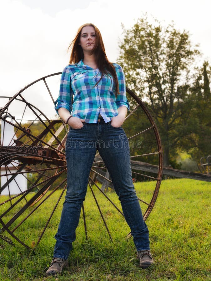 Country girl stock photo. Image of adult, friendly, olive - 30074494