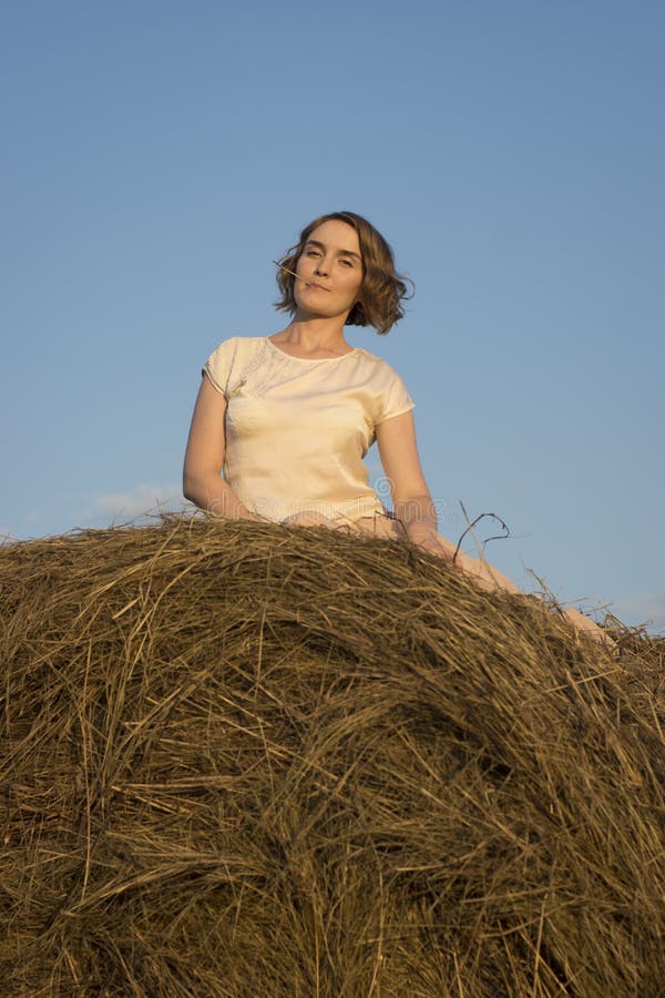 Country girl stock photo. Image of relaxation, curls - 43464370