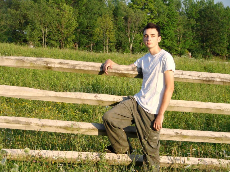 Country Guy stock photo. Image of fence, living, paddock - 6294728