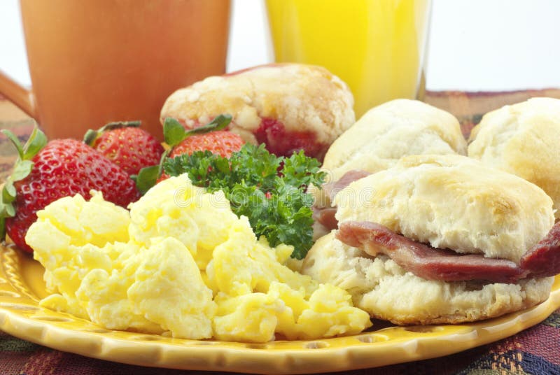 Country Ham Breakfast stock image. Image of orange, greasy - 17911195