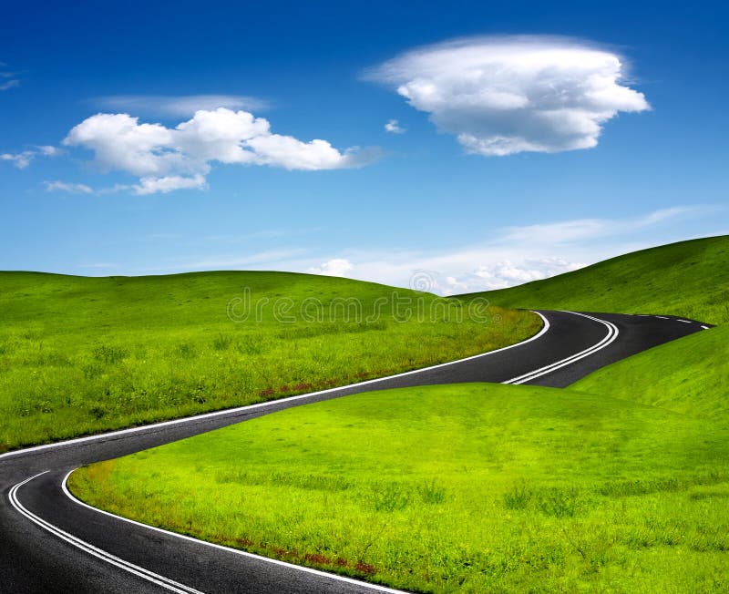 Country highway stock image. Image of landscape, springtime - 33756859