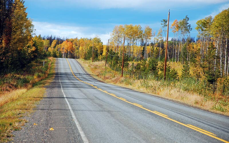 Country highway stock photo. Image of path, forest, autumn - 16226750