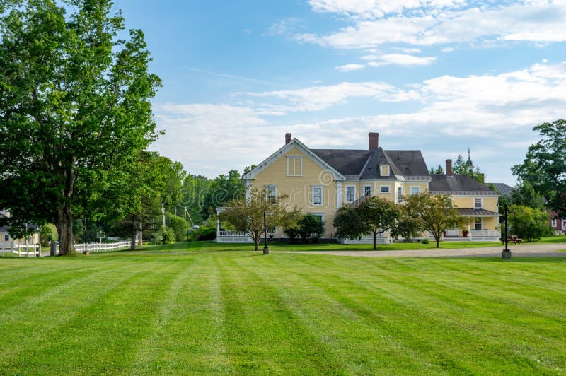Country Home and Lawn stock photo. Image of mansion - 157806508