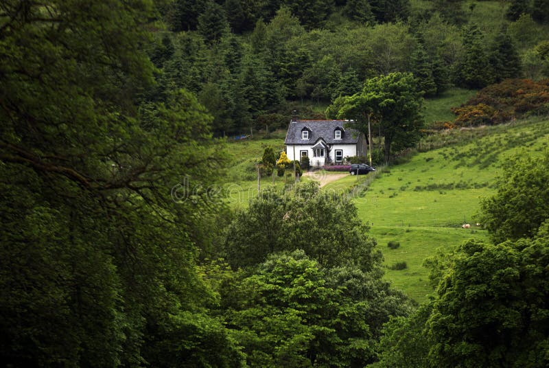 Scottish Country Estate Landscape Stock Image - Image of highlands ...