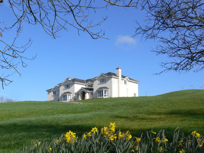 Country House stock image. Image of homes, mansion, slope - 2015975