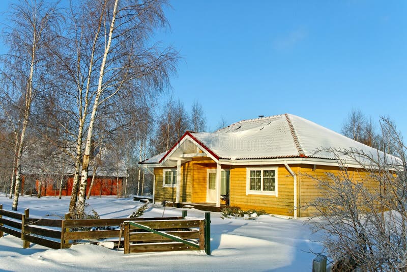 Country house. stock image. Image of christmas, landscape - 35230447