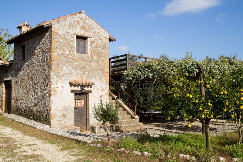 Country house stock image. Image of rome, garden, colorful - 67901225