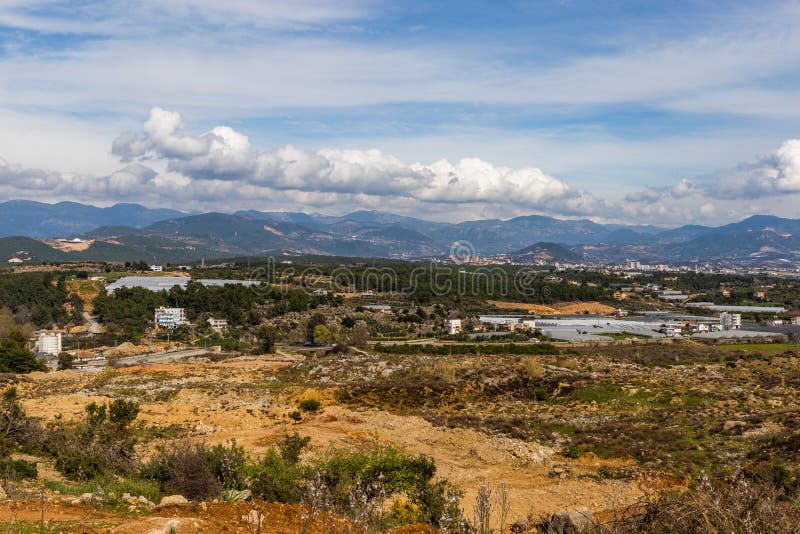 Country Houses and Forest, South Turkey Stock Photo - Image of ...
