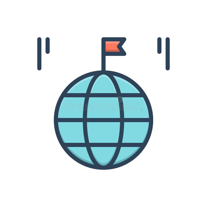 Color Illustration Icon for Country, Land and Global Stock Vector ...