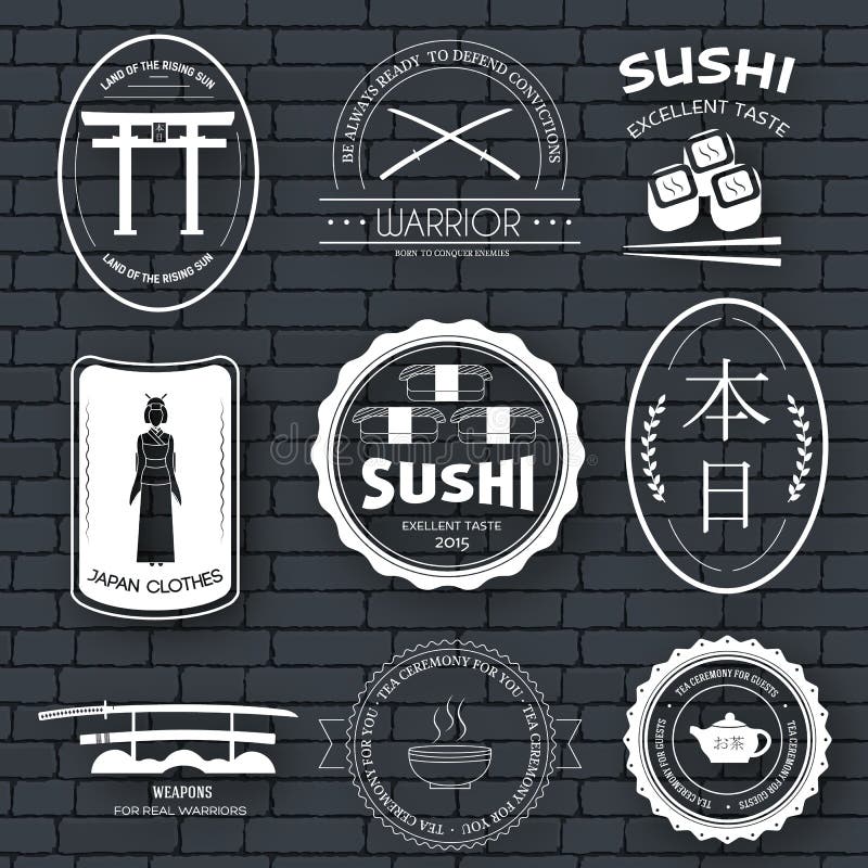 Country Japan Label Template of Emblem Element for Your Product or ...