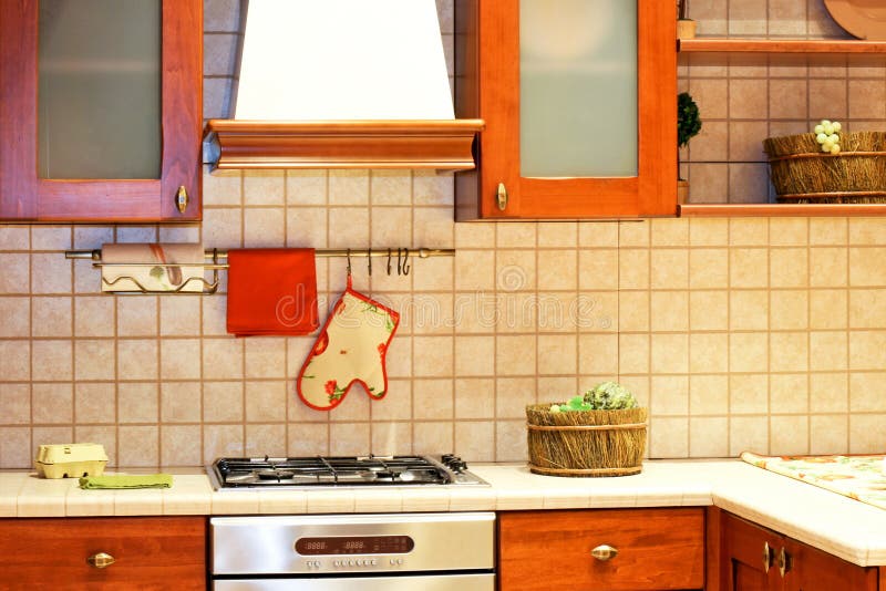 Country kitchen counter stock photo. Image of country - 6264128