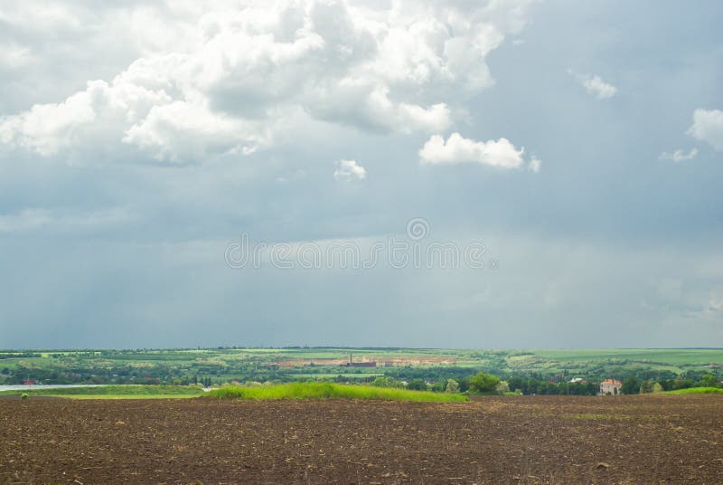 Country landscape stock image. Image of cultivation, field - 14498767