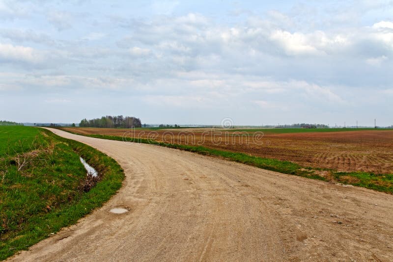 Country landscape. stock image. Image of landscape, cultivated - 32294903