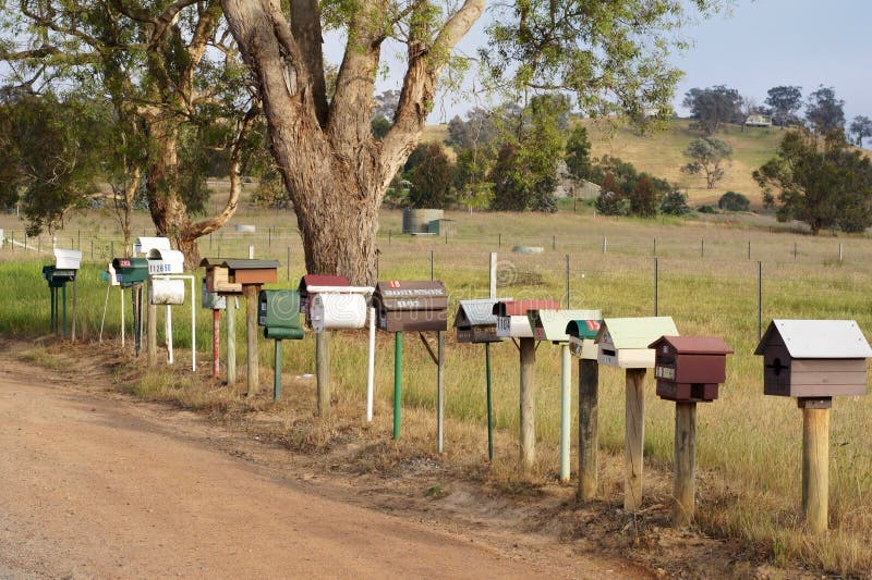 Country letterboxes editorial stock image. Image of mail - 56937774