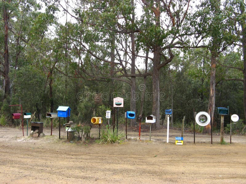 Rural Letterboxes stock image. Image of retro, delivery - 21810115