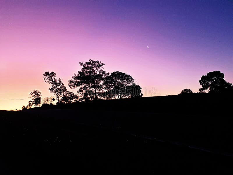 Country Life Sunset Australia Stock Image - Image of country, wallan ...