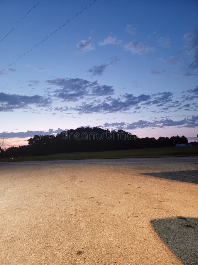 Country night Skyline stock photo. Image of horizon - 226701756
