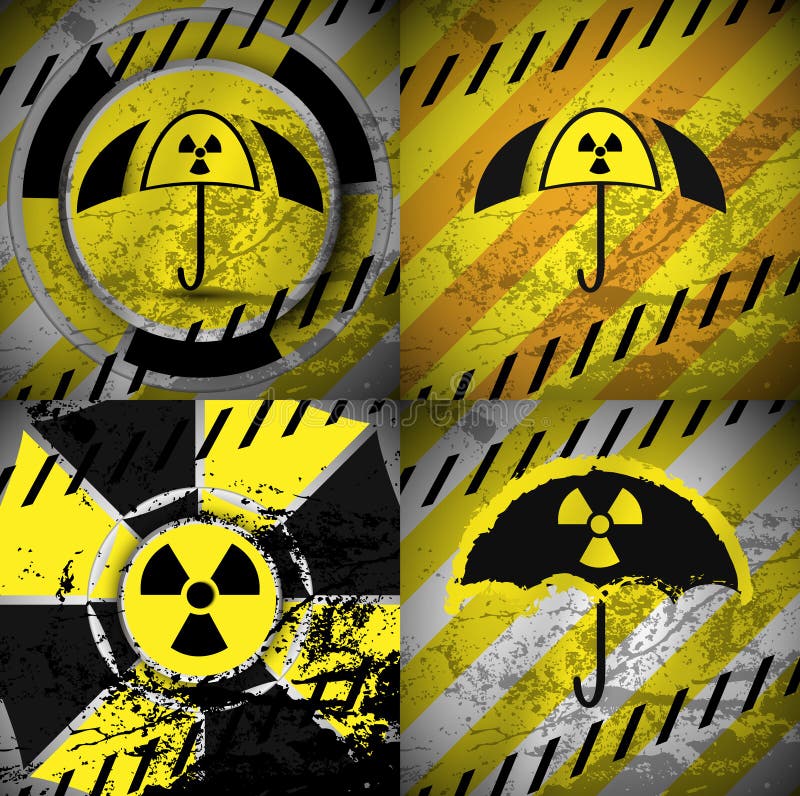 Country Nuclear Shield Four Abstract Backgrounds with Gru Stock ...