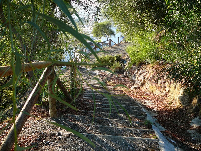 Country path and steps stock image. Image of wooden, sunlight - 45686871