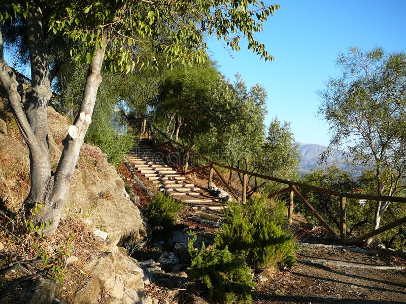 Country path and steps stock image. Image of sunshine - 45687151
