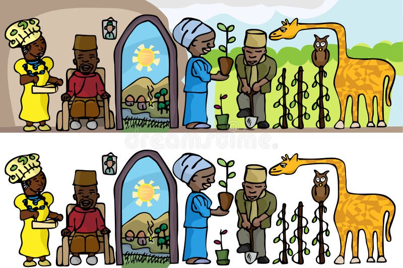 Country People stock vector. Illustration of cartoon - 17343582