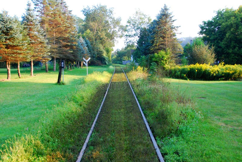 Country railroad tracks stock image. Image of beautiful - 59152211