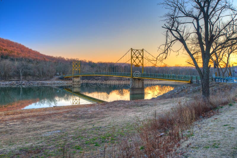 Country Bridge stock photo. Image of wooden, wood, sunset - 30104782